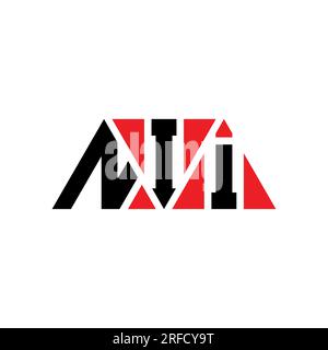 NII triangle letter logo design with triangle shape. NII triangle logo ...