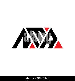 NMR triangle letter logo design with triangle shape. NMR triangle logo ...