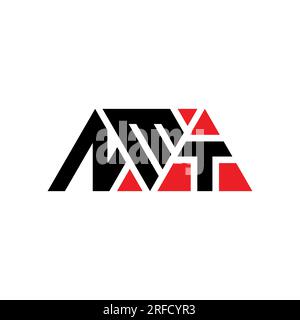 NMT triangle letter logo design with triangle shape. NMT triangle logo ...