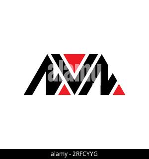 NVN triangle letter logo design with triangle shape. NVN triangle logo ...