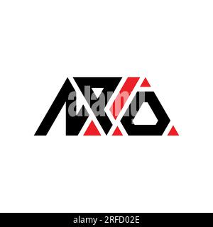 NPO triangle letter logo design with triangle shape. NPO triangle logo ...