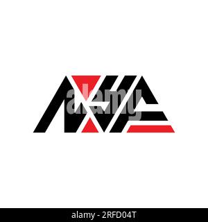 NYF triangle letter logo design with triangle shape. NYF triangle logo ...