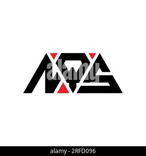 NQS triangle letter logo design with triangle shape. NQS triangle logo ...