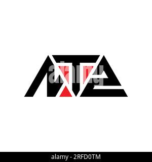 NTZ triangle letter logo design with triangle shape. NTZ triangle logo ...