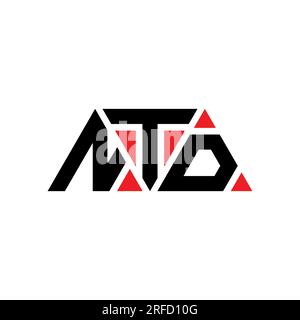 NTD triangle letter logo design with triangle shape. NTD triangle logo ...