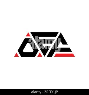 OEF triangle letter logo design with triangle shape. OEF triangle logo ...