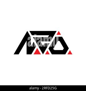 NZO triangle letter logo design with triangle shape. NZO triangle logo ...