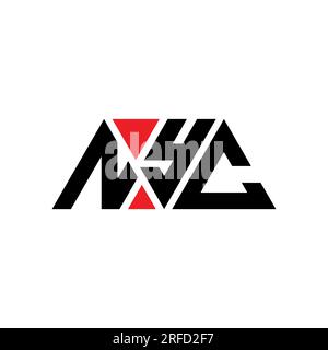 NYC triangle letter logo design with triangle shape. NYC triangle logo ...
