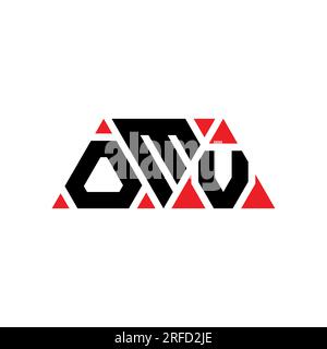 OMV triangle letter logo design with triangle shape. OMV triangle logo ...