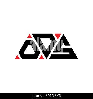ODS triangle letter logo design with triangle shape. ODS triangle logo ...