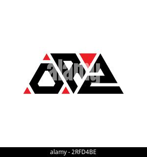 ORZ triangle letter logo design with triangle shape. ORZ triangle logo ...