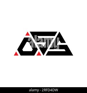 OSS triangle letter logo design with triangle shape. OSS triangle logo ...