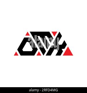 OMX triangle letter logo design with triangle shape. OMX triangle logo ...