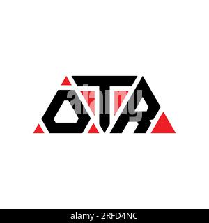 OTR triangle letter logo design with triangle shape. OTR triangle logo ...