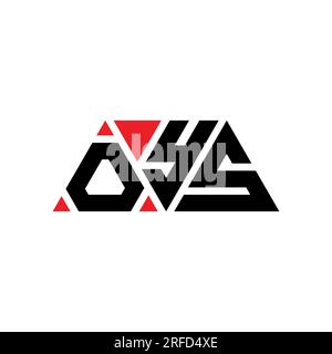 OYS triangle letter logo design with triangle shape. OYS triangle logo ...