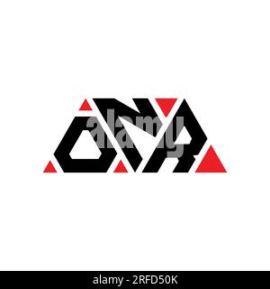 ONR triangle letter logo design with triangle shape. ONR triangle logo ...