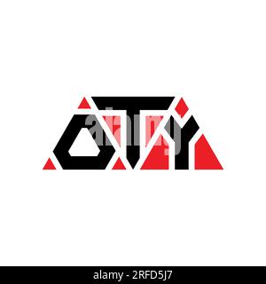OTY triangle letter logo design with triangle shape. OTY triangle logo ...