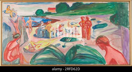 Beach 1940s by Edvard Munch Stock Photo - Alamy