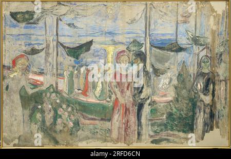 Edvard Munch - Dance on the Beach Stock Photo - Alamy