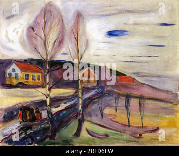 Edvard Munch - Early Spring in Åsgårdstrand Stock Photo - Alamy