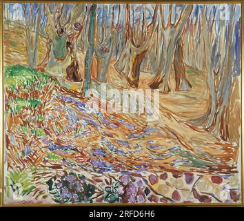 Edvard Munch - elm forest in spring 01 Stock Photo - Alamy