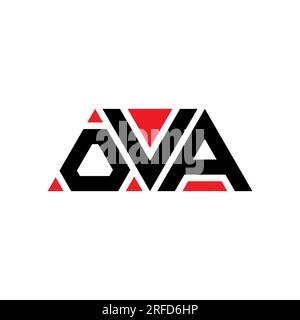 OVA letter logo design with polygon shape. OVA polygon and cube shape ...