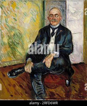 'Gustav Schiefler' (1908) by Edvard Munch is a portrait of the German ...