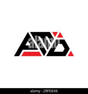 PMD triangle letter logo design with triangle shape. PMD triangle logo ...