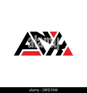 PNX triangle letter logo design with triangle shape. PNX triangle logo ...