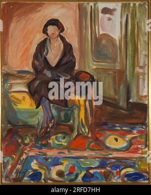 Seated Model on the Couch 1920s by Edvard Munch Stock Photo - Alamy