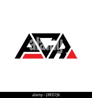 PCR letter logo design with polygon shape. PCR polygon and cube shape ...