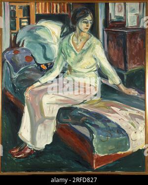 Model Seated on the Couch 1920s by Edvard Munch Stock Photo - Alamy