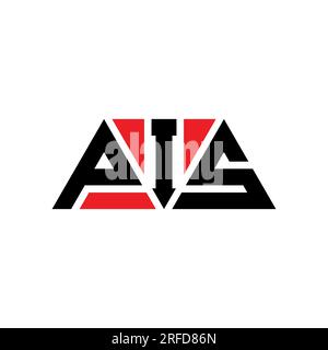 PIS triangle letter logo design with triangle shape. PIS triangle logo ...
