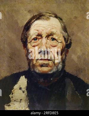 Study of a Man's Head 1883 by Edvard Munch Stock Photo - Alamy