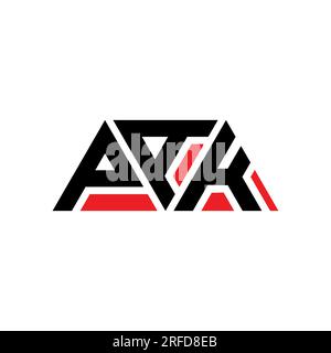 PAK triangle letter logo design with triangle shape. PAK triangle logo ...