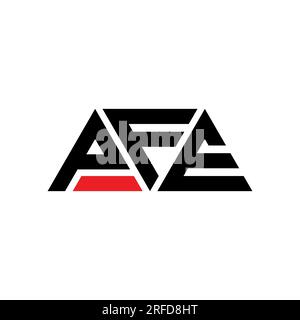 PFE triangle letter logo design with triangle shape. PFE triangle logo ...