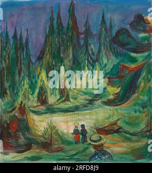 Edvard Munch - The Fairytale Forest Stock Photo - Alamy