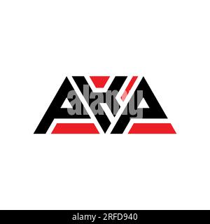 PKP triangle letter logo design with triangle shape. PKP triangle logo ...