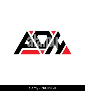 POH triangle letter logo design with triangle shape. POH triangle logo ...