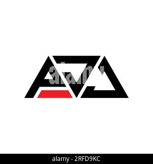 PJJ triangle letter logo design with triangle shape. PJJ triangle logo ...