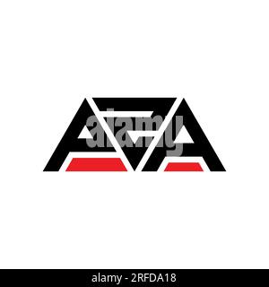 PZA triangle letter logo design with triangle shape. PZA triangle logo ...