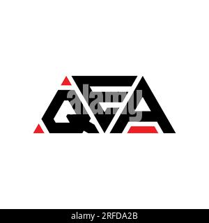 QEA triangle letter logo design with triangle shape. QEA triangle logo ...