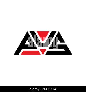 PUS triangle letter logo design with triangle shape. PUS triangle logo ...