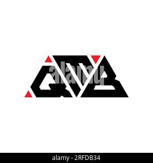 QMB triangle letter logo design with triangle shape. QMB triangle logo ...