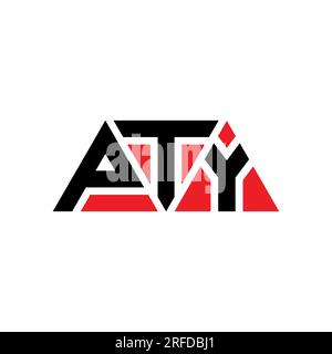 PTY triangle letter logo design with triangle shape. PTY triangle logo ...