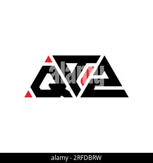 QAZ triangle letter logo design with triangle shape. QAZ triangle logo ...