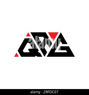 QRG triangle letter logo design with triangle shape. QRG triangle logo ...