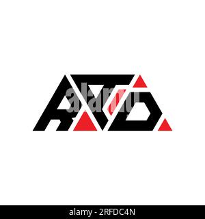 RAD triangle letter logo design with triangle shape. RAD triangle logo ...