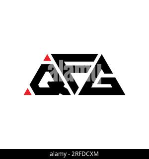 QFG triangle letter logo design with triangle shape. QFG triangle logo ...