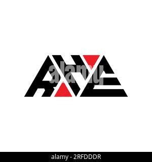 RHE triangle letter logo design with triangle shape. RHE triangle logo ...